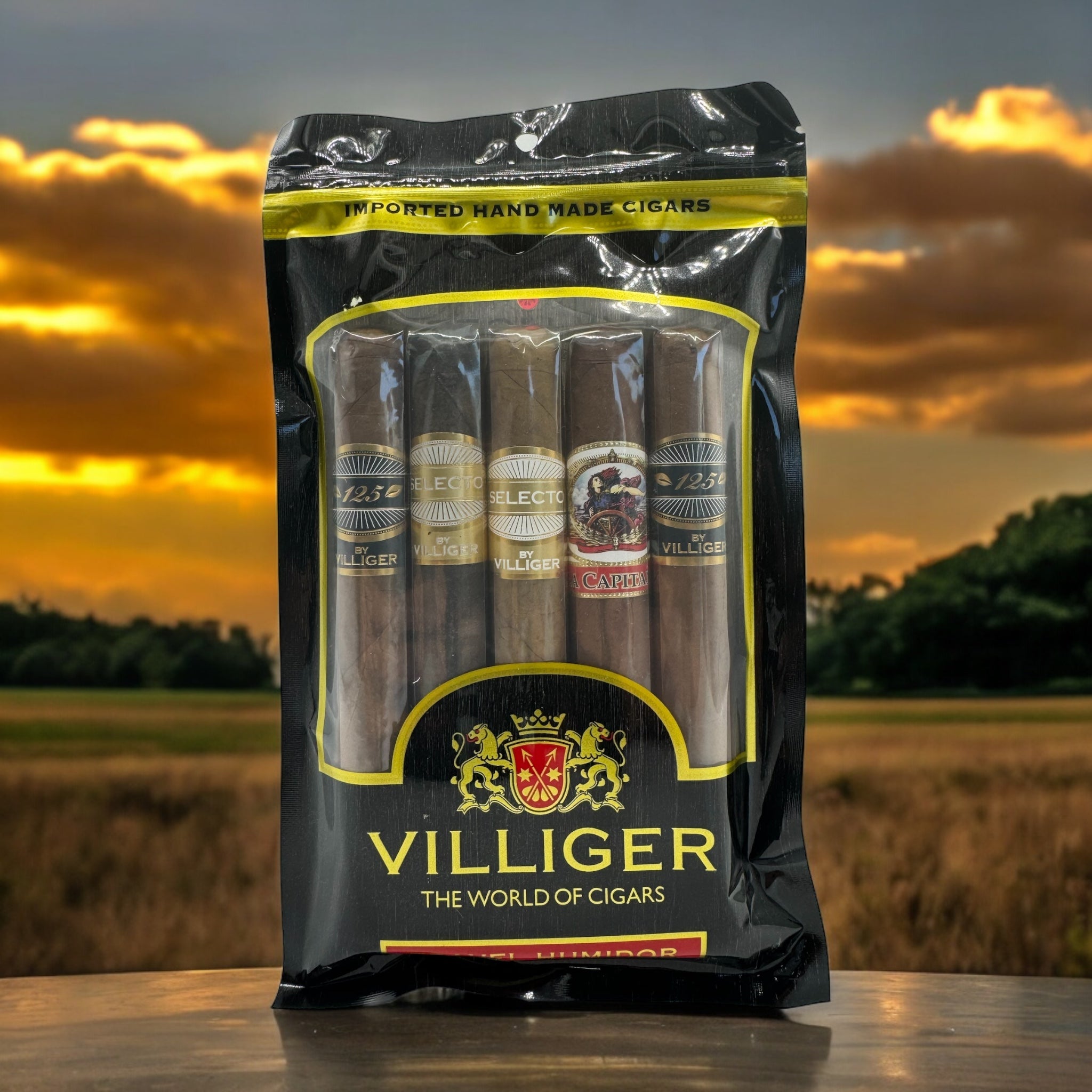VILLIGER 5 Cigars Sampler Humi-Bag - Tabacalera Aragon